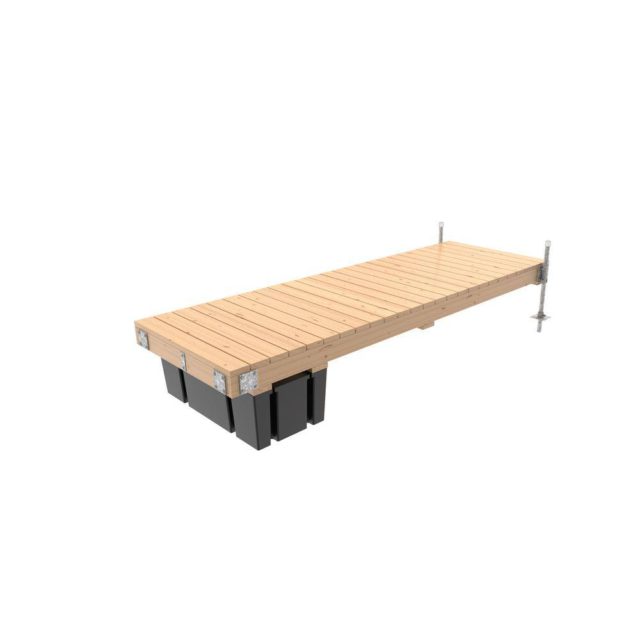4' x 12' High Freeboard Semi-Floating Dock Hardware Kit with Foam ...