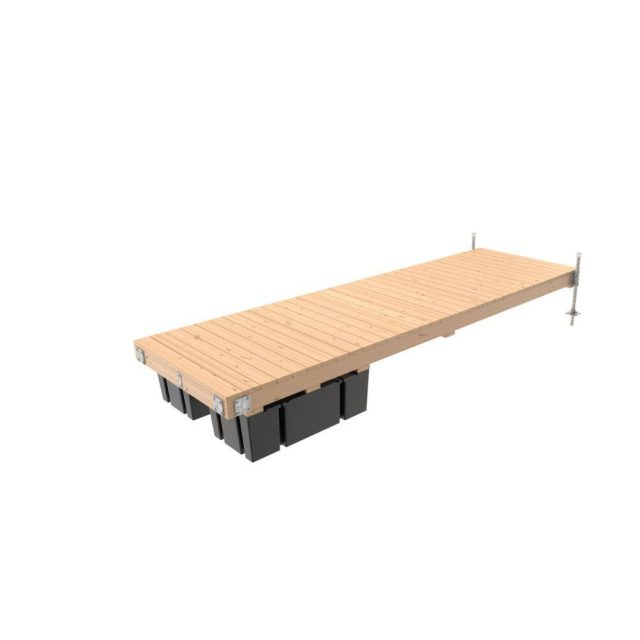 5' x 16' High Freeboard Semi-Floating Dock Hardware Kit with Foam ...