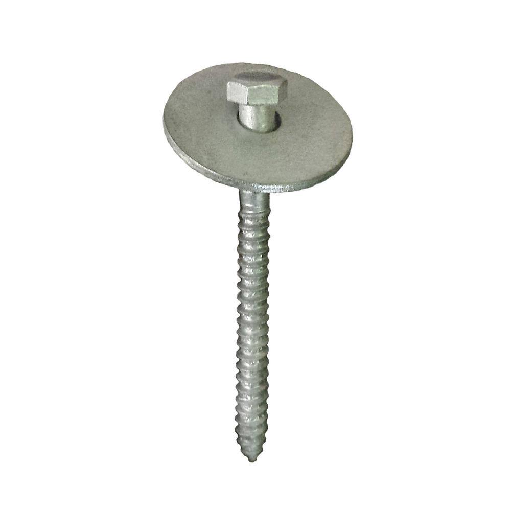 Galvanized lag bolt ⅜” x 4-½” w/ 1-3/4" washer - Multinautic