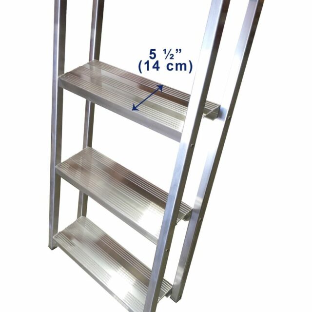 Aluminum Dock Ladder – 4 Step angled - Multinautic